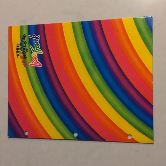 Lisa Frank | Office | Vintage Vtg Lisa Frank 3 Ring Folder Rainbow 98s ...